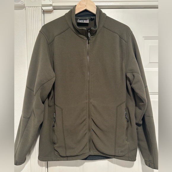 REI | Jackets & Coats | Rei Jacket Men L Fleece Full Zip Olive Army ...